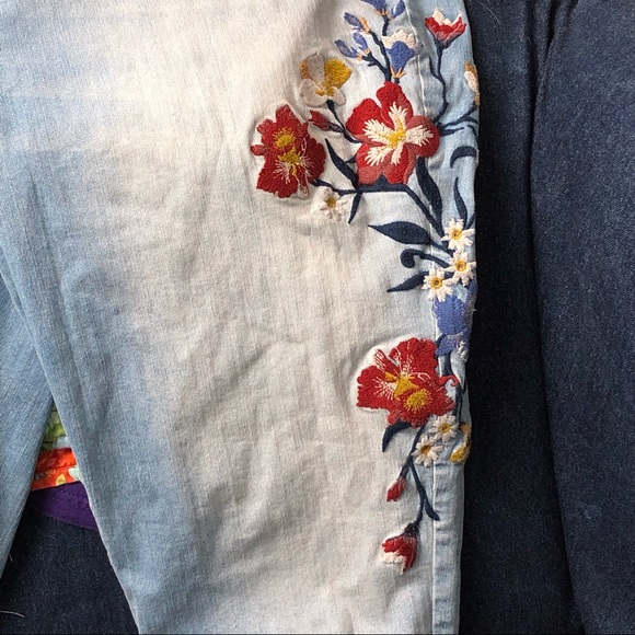 Universal Thread | Pants & Jumpsuits | Universal Thread Embroidered Red ...